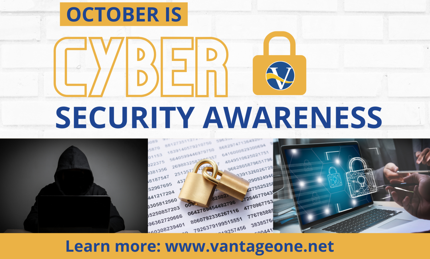 October is Cyber Security Awareness Month - VantageOne Credit Union